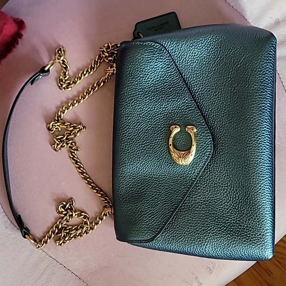 Coach | Bags | Coach Green Leather Bag | Poshmark